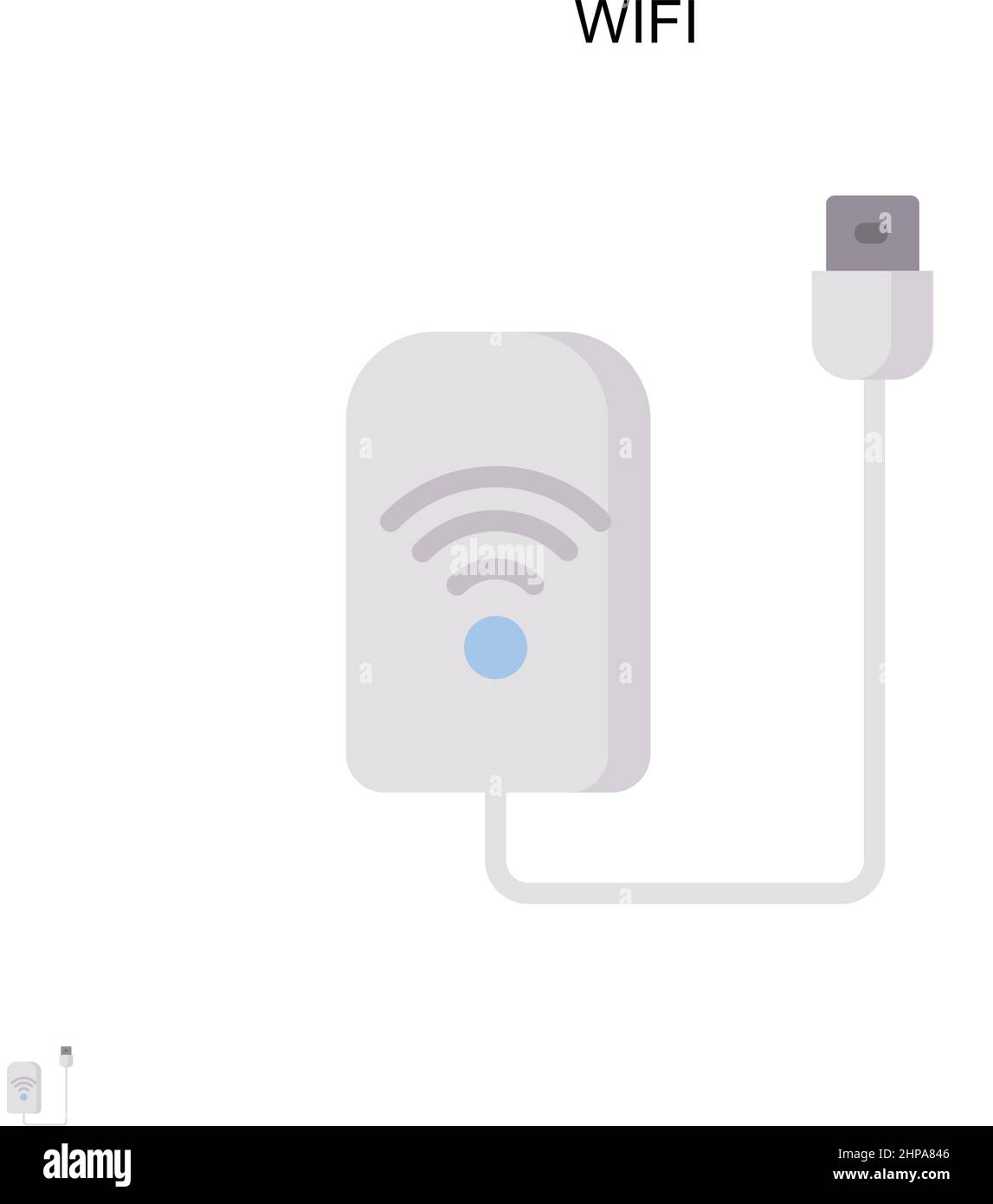 Wifi Simple vector icon. Illustration symbol design template for web ...