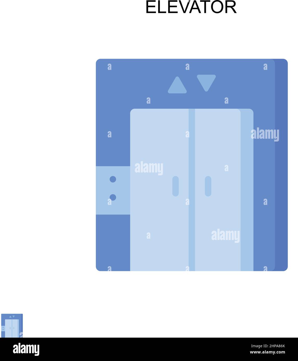 Elevator Simple vector icon. Illustration symbol design template for web mobile UI element Stock ...