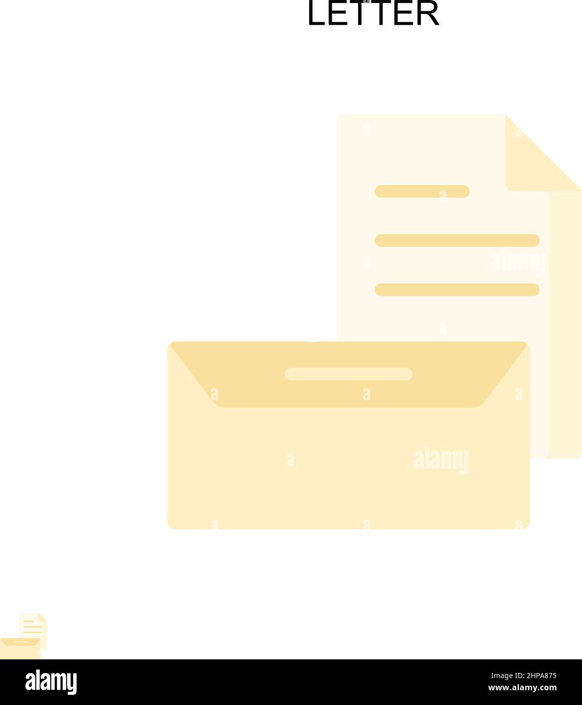 Letter Simple vector icon. Illustration symbol design template for web ...