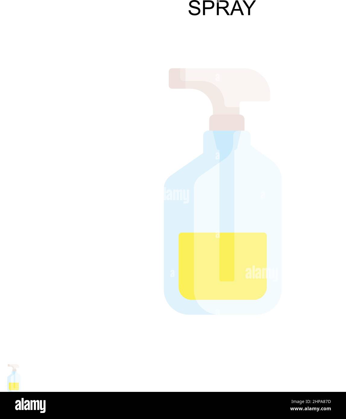 Spray Simple vector icon. Illustration symbol design template for web ...