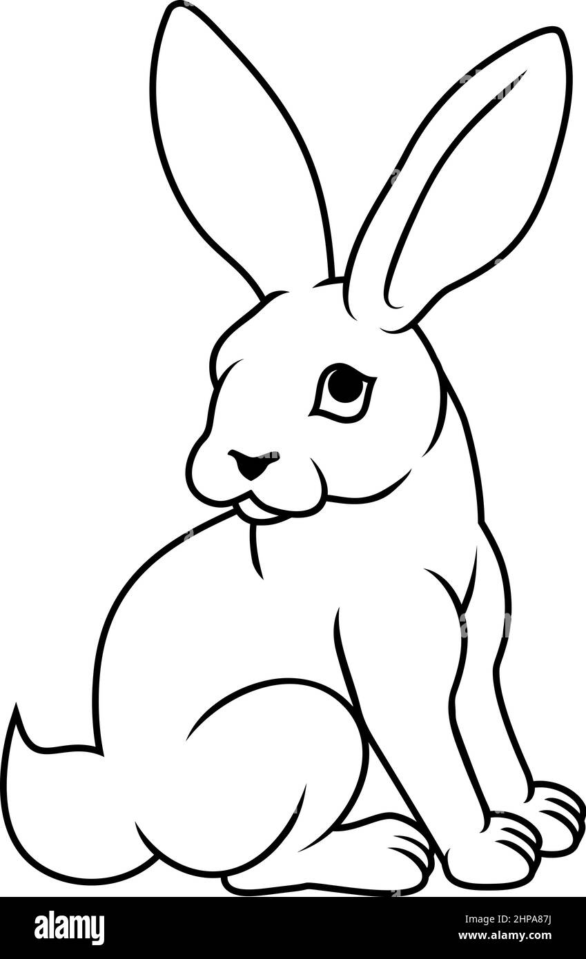 Rabbit Chinese Zodiac Horoscope Animal Year Sign Stock Vector Image ...