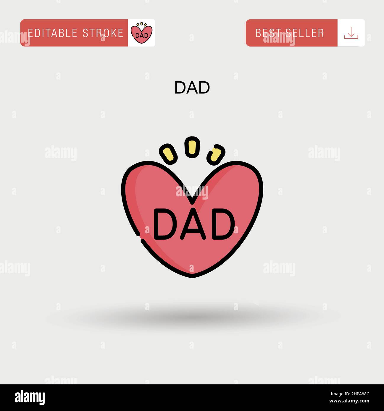 Cute dad care Stock Vector Images - Alamy