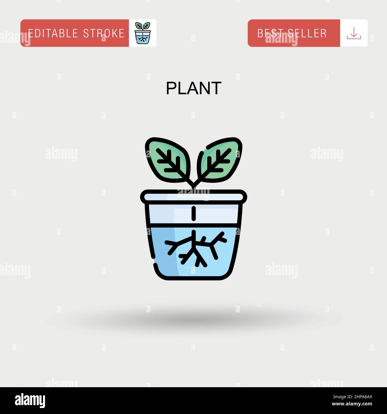 Plant Simple vector icon Stock Vector Image & Art - Alamy