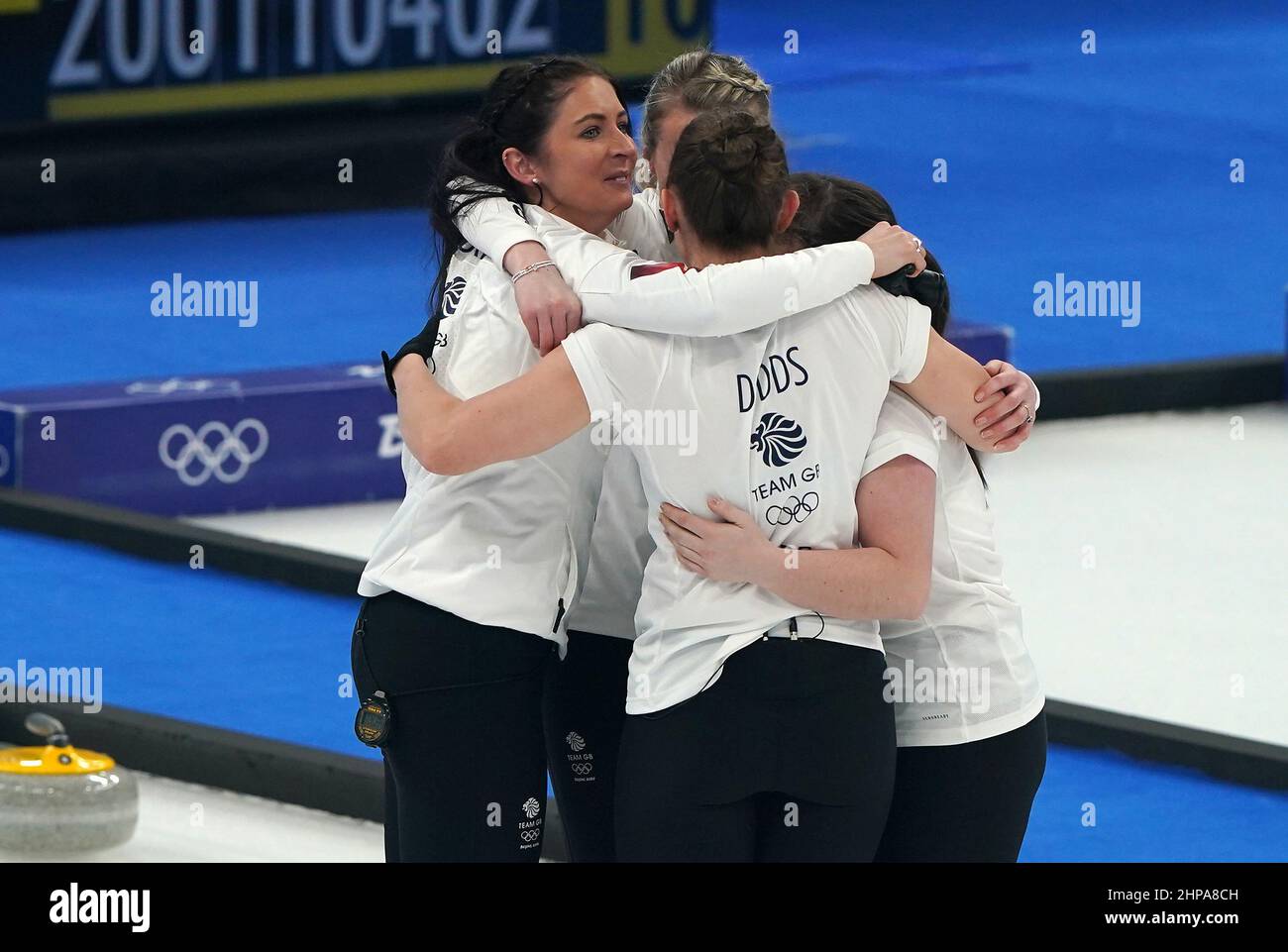 Great Britain's Eve Muirhead, Vicky Wright, Hailey Duff and Jennifer ...