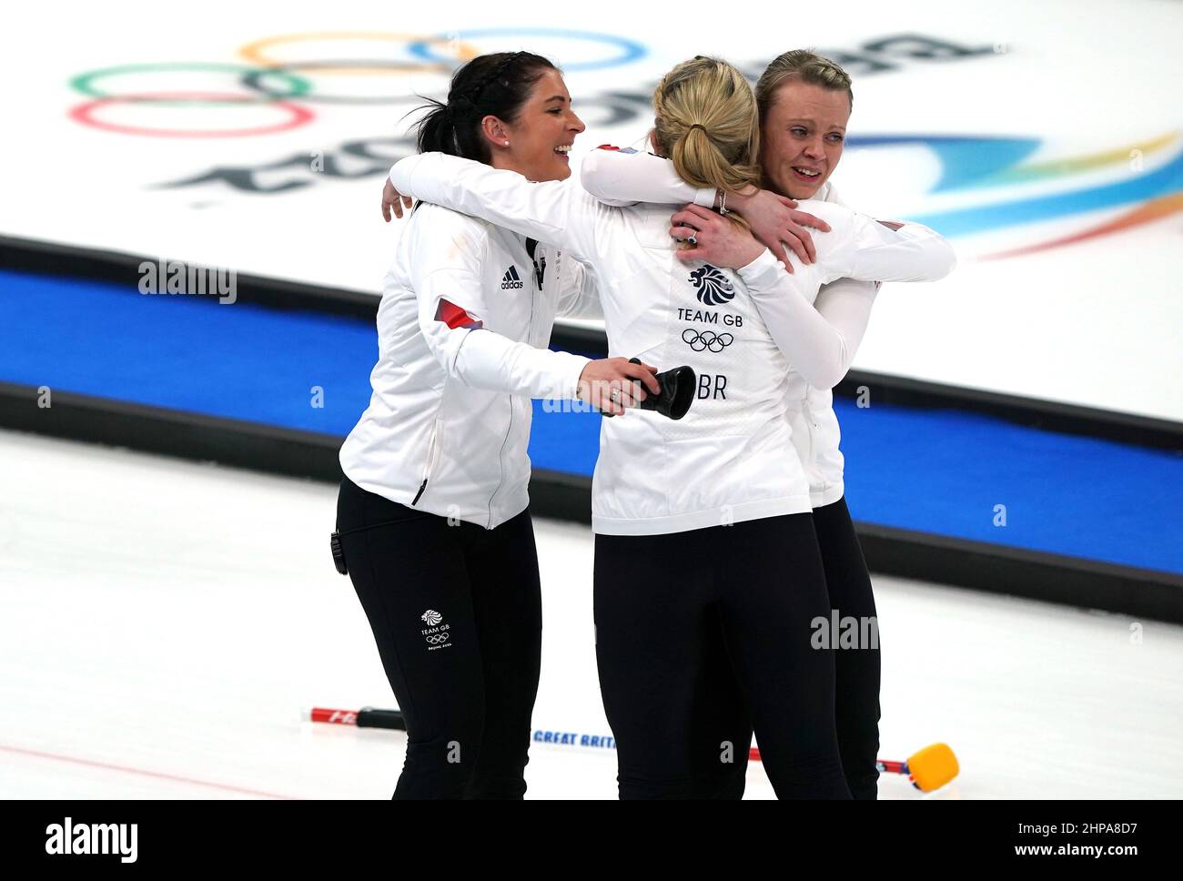 Great Britain's Eve Muirhead, Mili Smith and Vicky Wright celebrate ...
