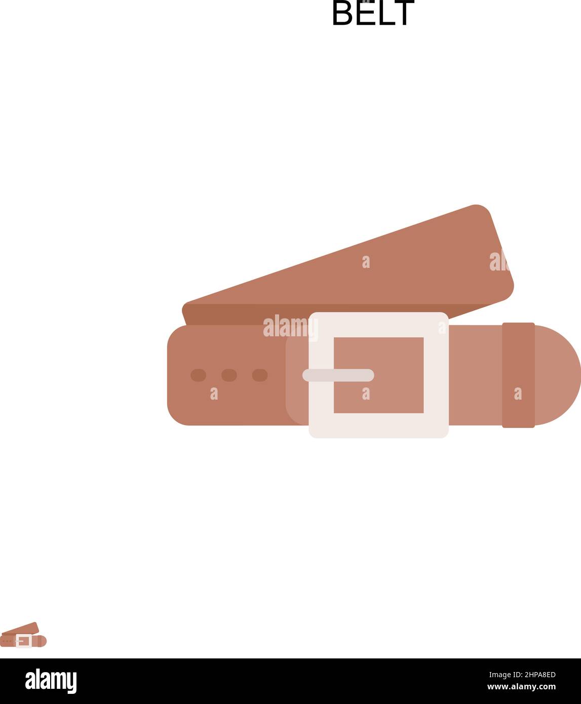 Belt Simple vector icon. Illustration symbol design template for web ...