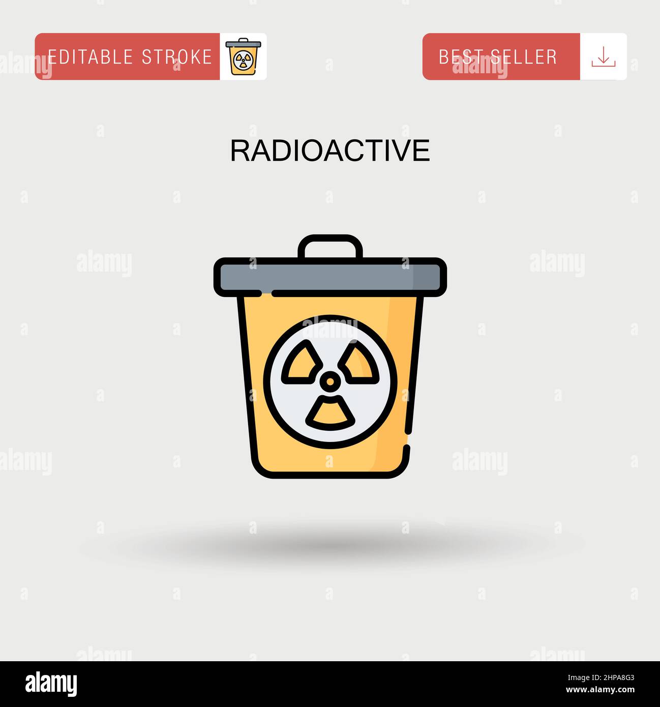 Radioactive contamination icon Stock Vector Images - Alamy