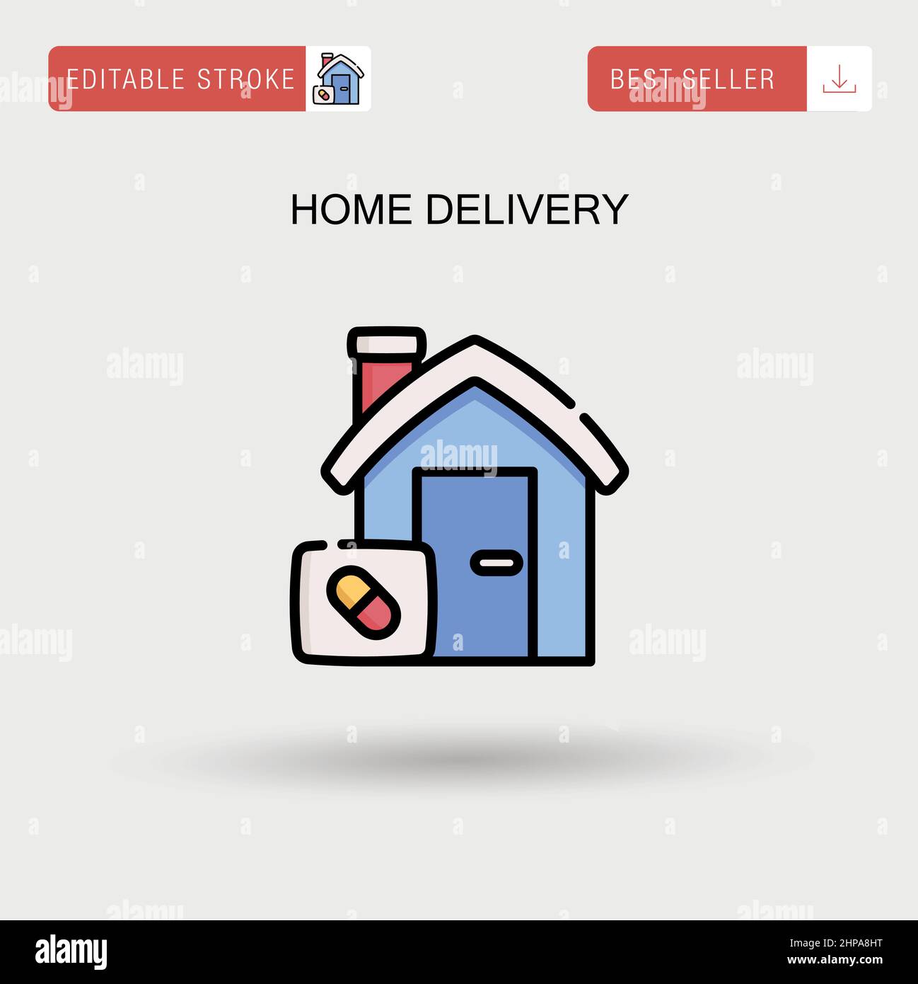 Food delivery location Stock Vector Images - Alamy