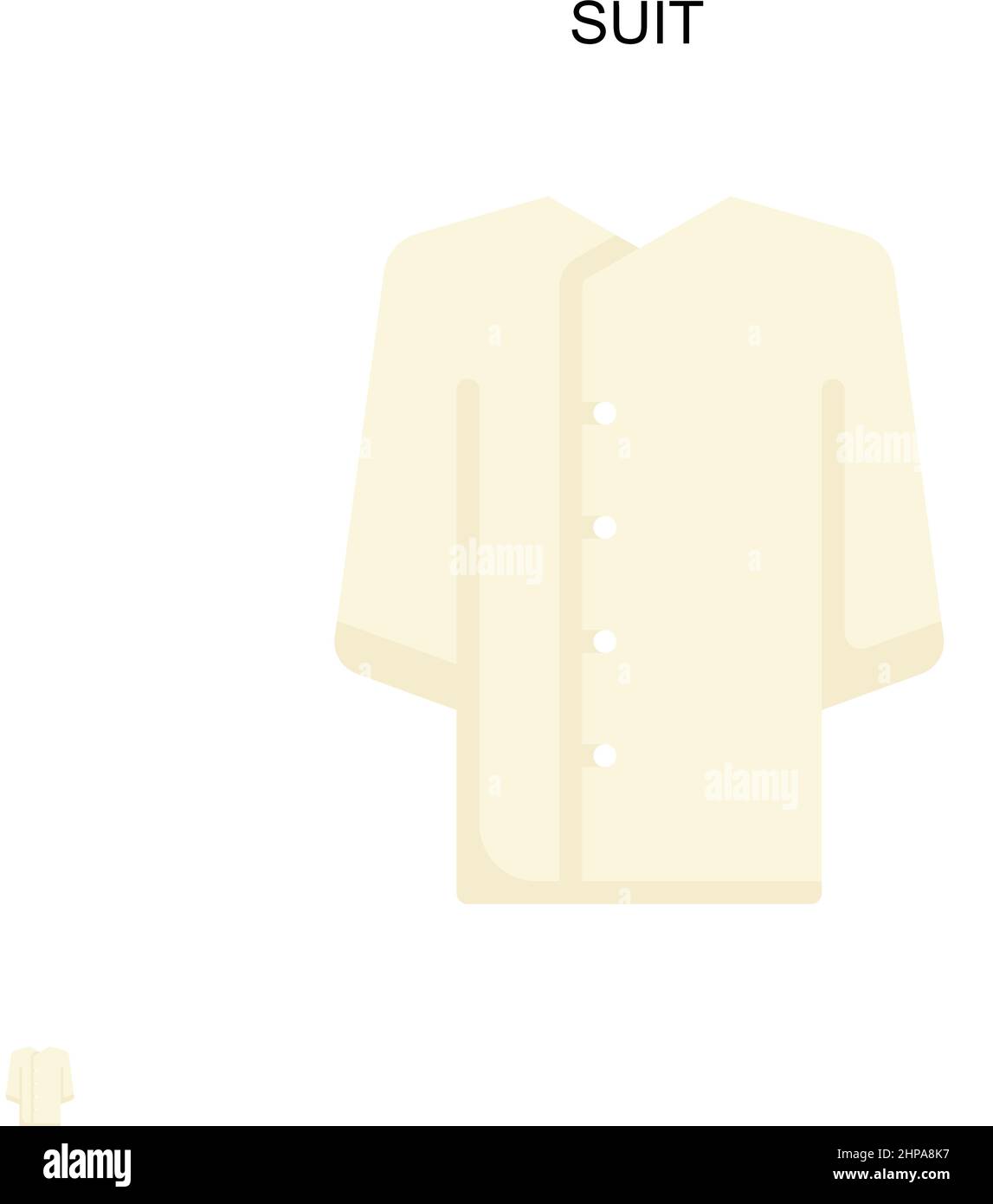 Suit Simple vector icon. Illustration symbol design template for web ...