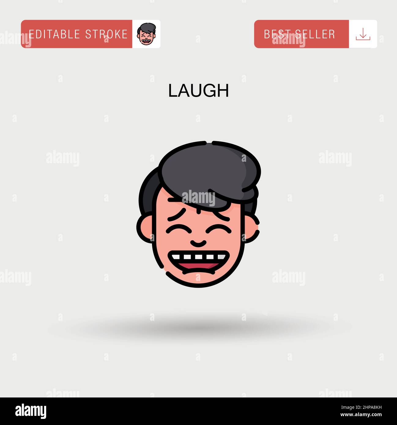 Laugh Simple vector icon Stock Vector Image & Art - Alamy