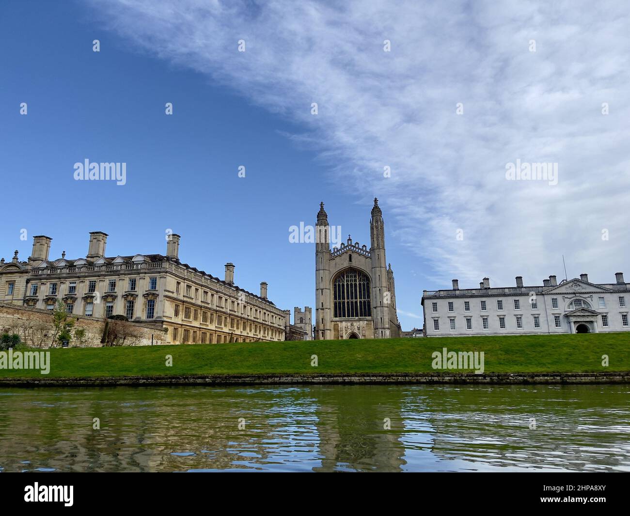 View of the Cambridge University campus in England Stock Photo - Alamy