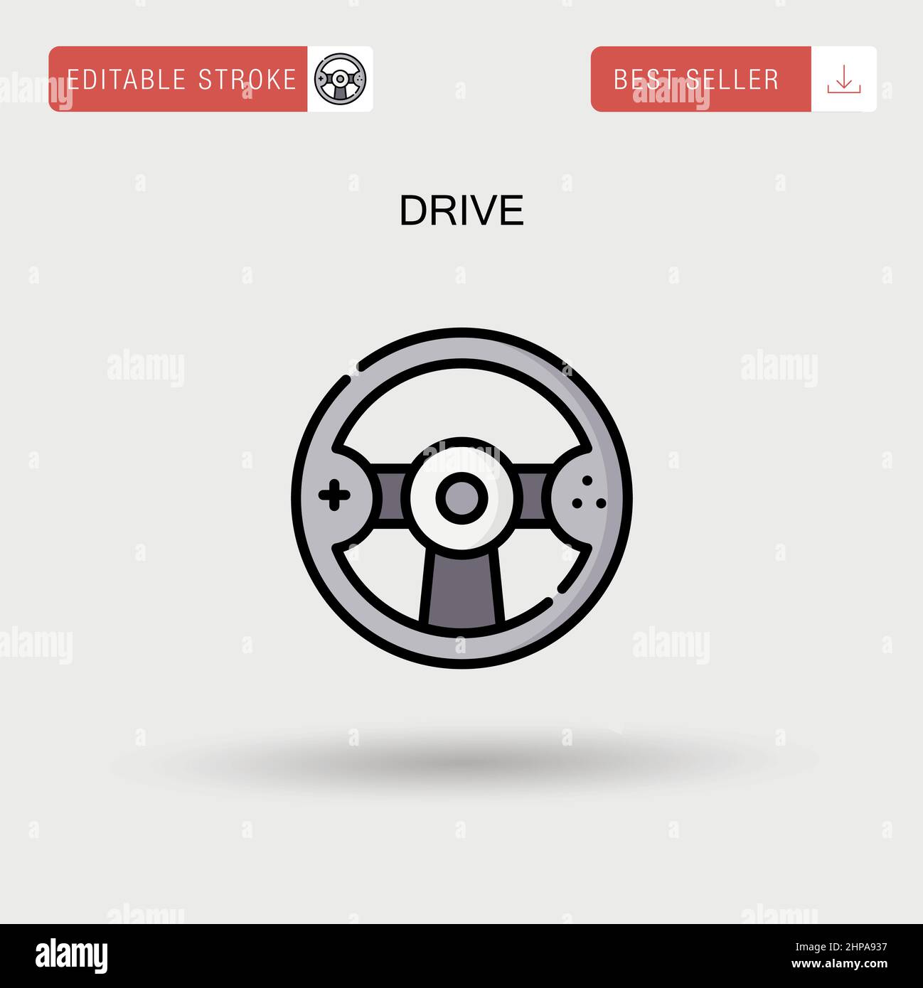 Drive Simple vector icon Stock Vector Image & Art - Alamy