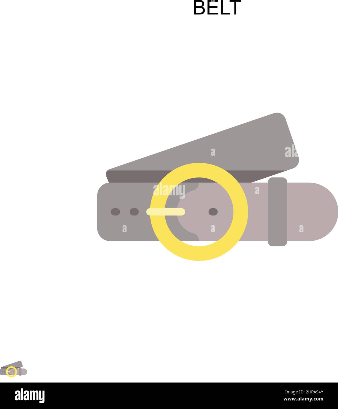 Belt Simple vector icon. Illustration symbol design template for web ...