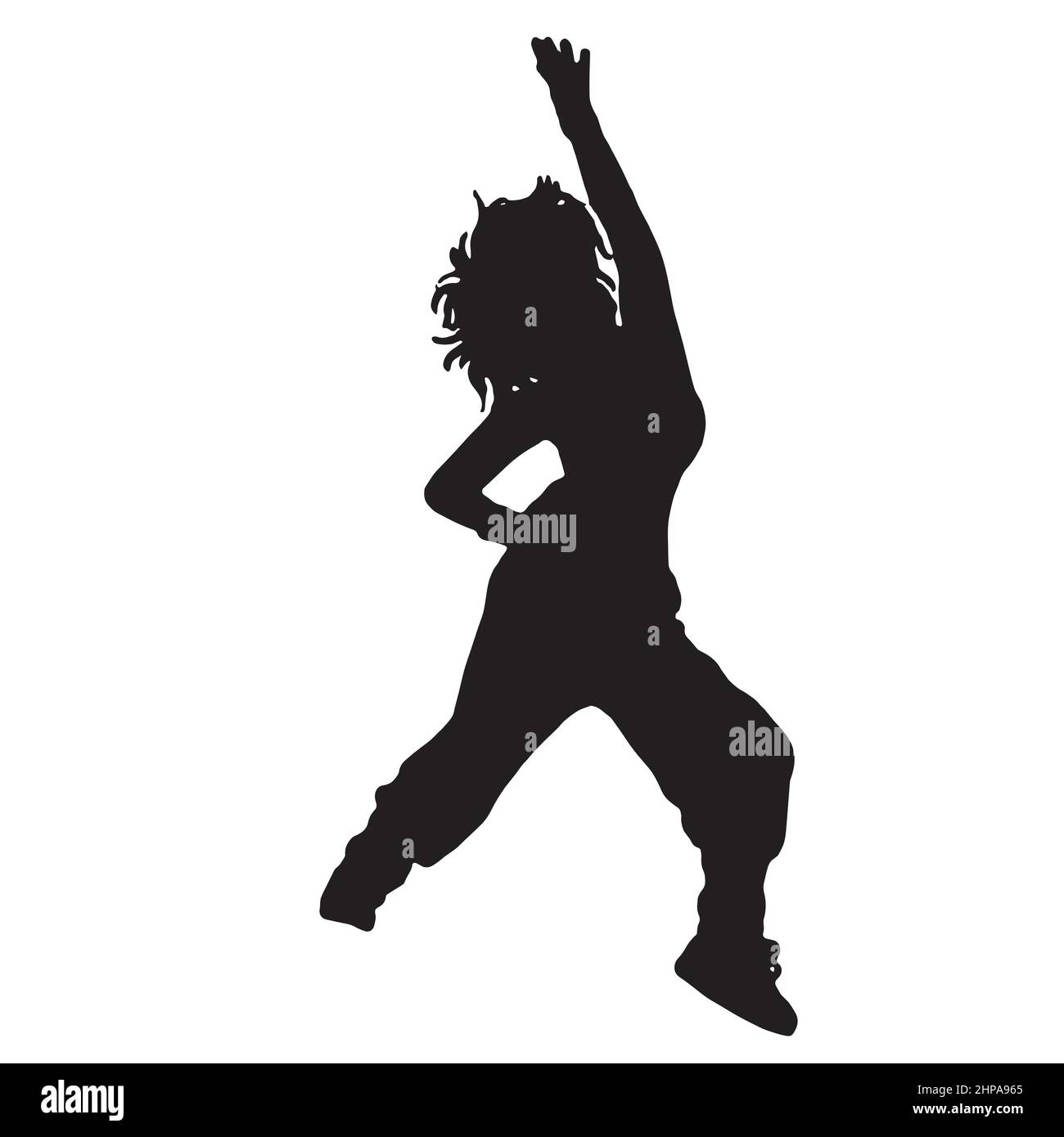 Breakdance silhouette vector hi-res stock photography and images - Alamy