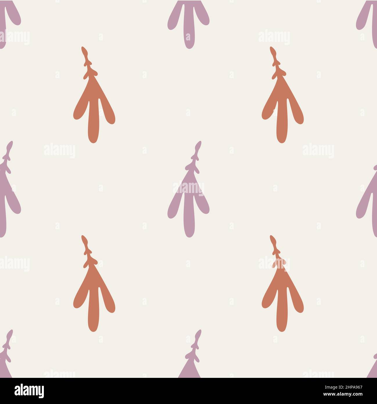 Gender neutral sprigged foliage seamless vector background. Simple ...