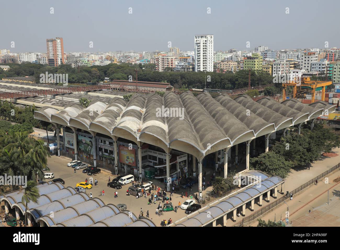 Dhaka, Bangladesh. 19th Feb, 2022. Kamalapur Railway Station is the ...