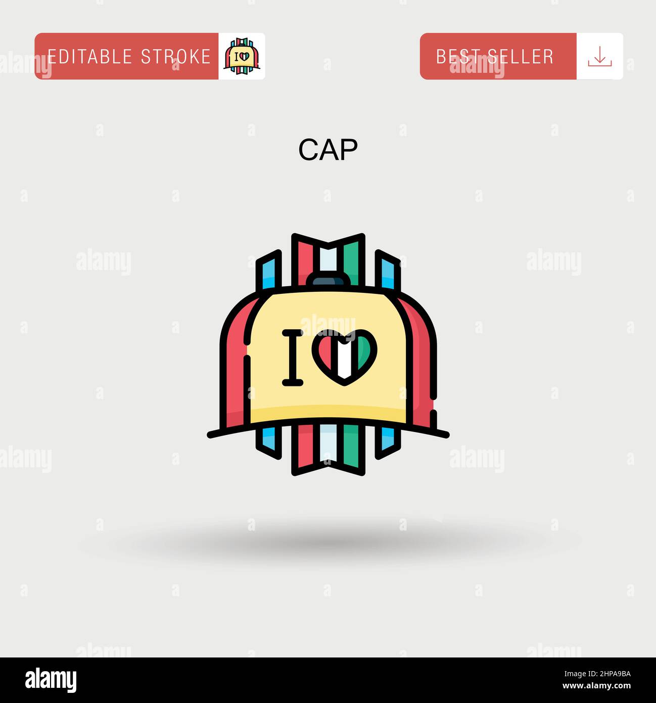 Cap Simple vector icon Stock Vector Image & Art - Alamy