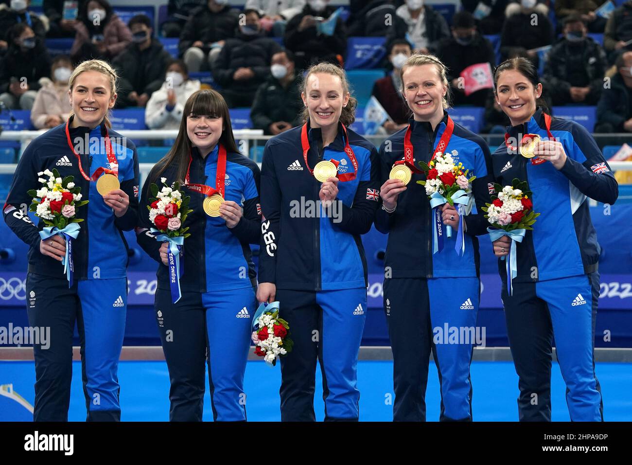 Great Britain's Mili Smith, Hailey Duff, Jennifer Dodds, Vicky Wright ...