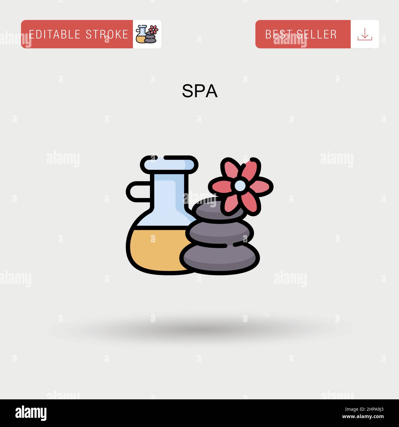 Spa composition natural body Stock Vector Images - Alamy