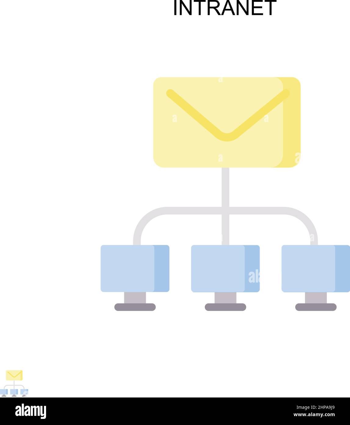 Intranet Simple vector icon. Illustration symbol design template for ...