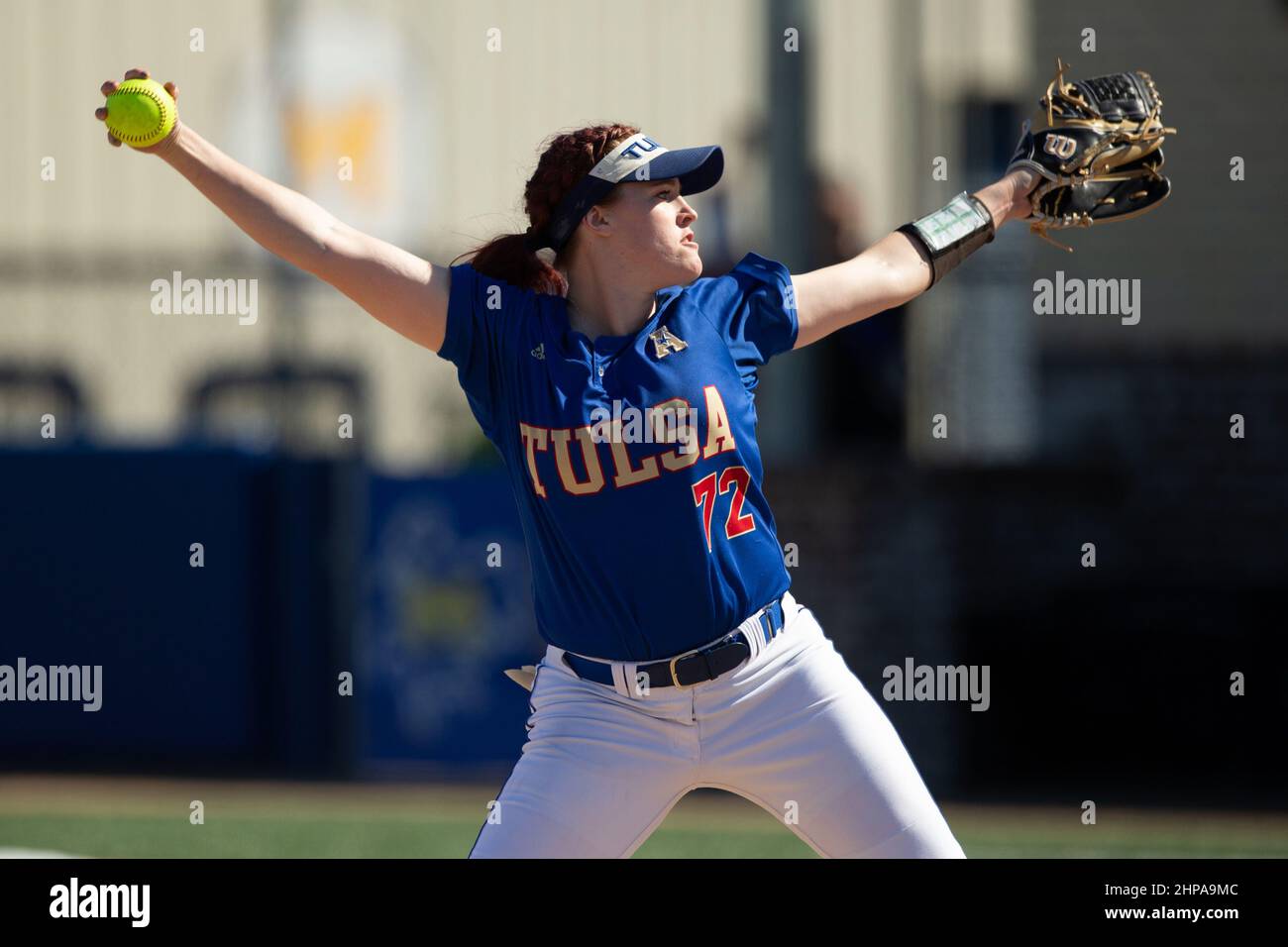 Tulsa Hurricanes pitcher Samantha Pochop (72) gets the start against ...