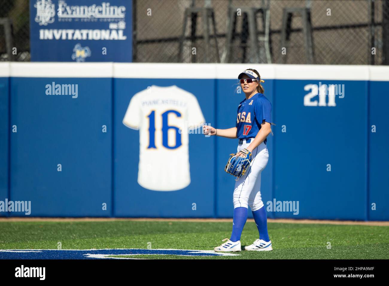 Tulsa Hurricanes outfielder Haley Morgan (9) during the McNeese State ...