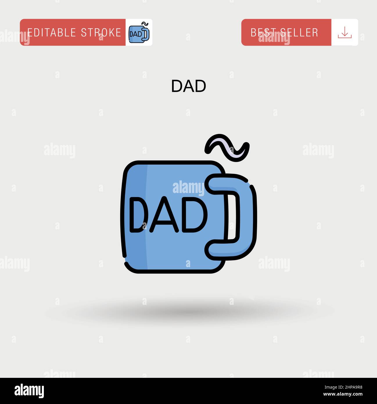 Dad Simple vector icon Stock Vector Image & Art - Alamy