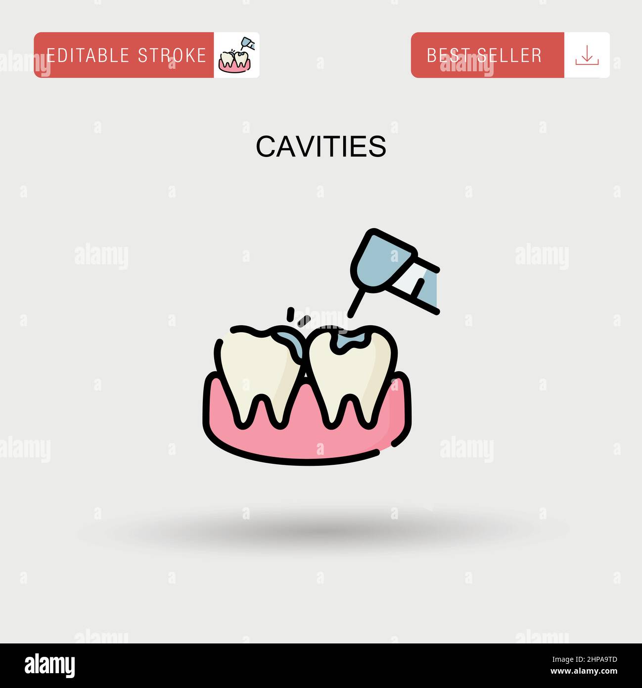 Cavities Simple vector icon Stock Vector Image & Art - Alamy