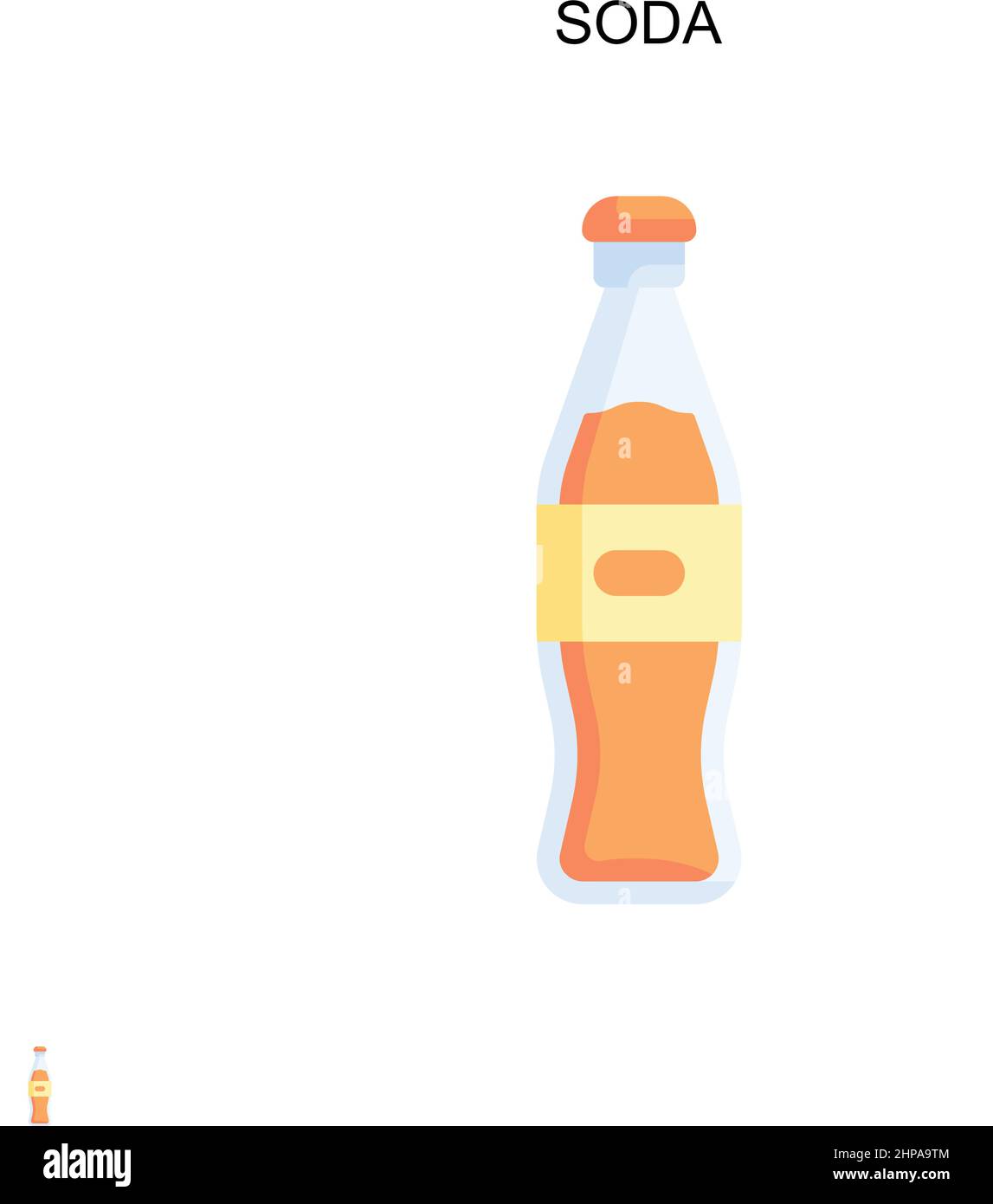 Soda Simple vector icon. Illustration symbol design template for web ...