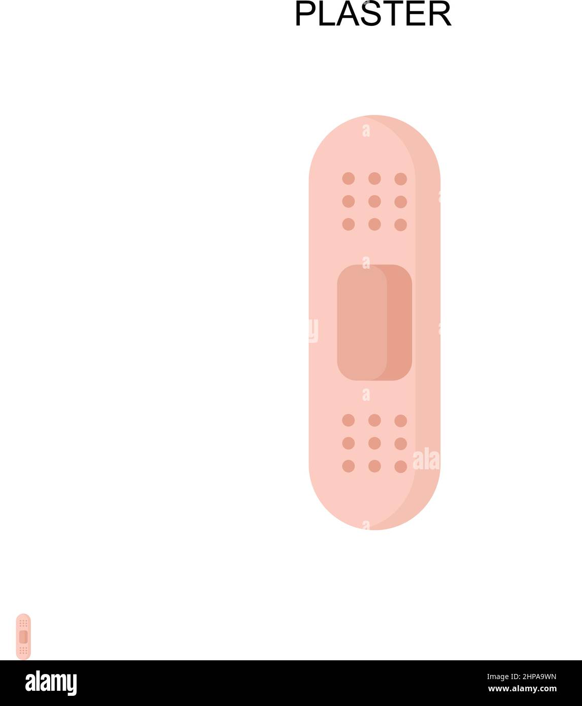 Plaster Simple vector icon. Illustration symbol design template for web ...