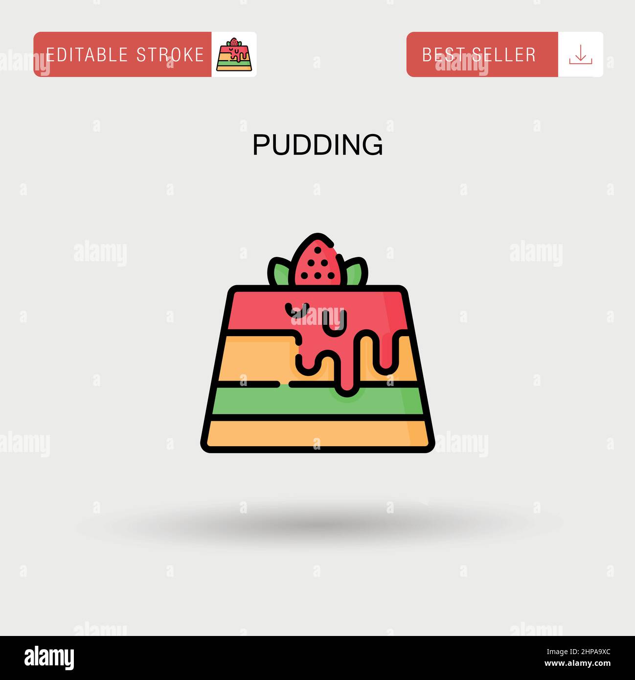 Pudding Stock Vector Images - Alamy