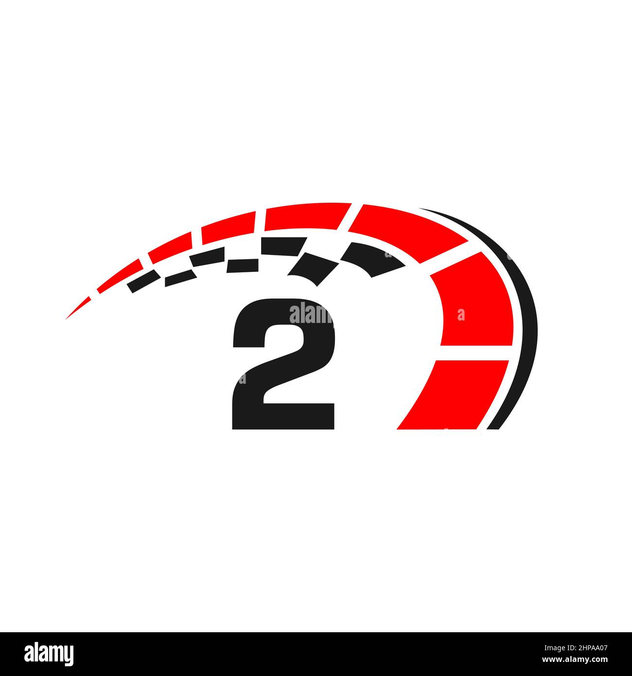 Sport Car Logo On Letter 2 Speed Concept. Car Automotive Template For ...