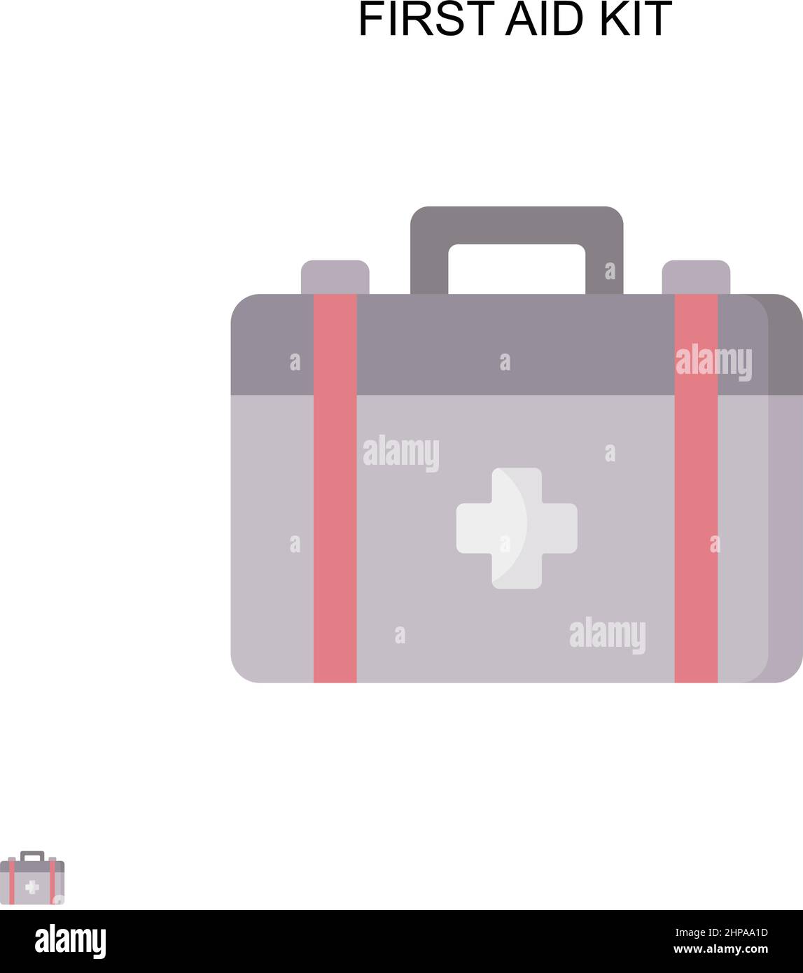 First aid kit Simple vector icon. Illustration symbol design template ...