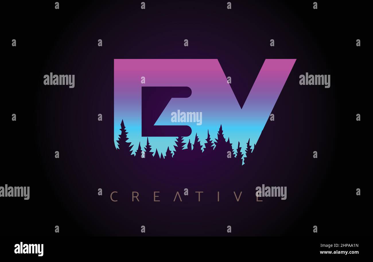 Bv letters Stock Vector Images - Alamy