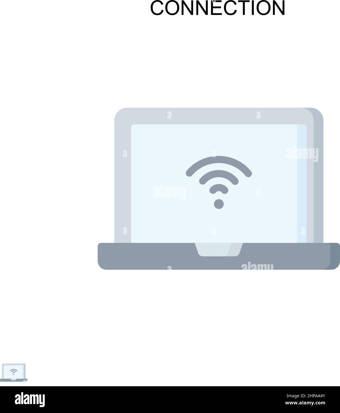 Connection Simple vector icon. Illustration symbol design template for ...