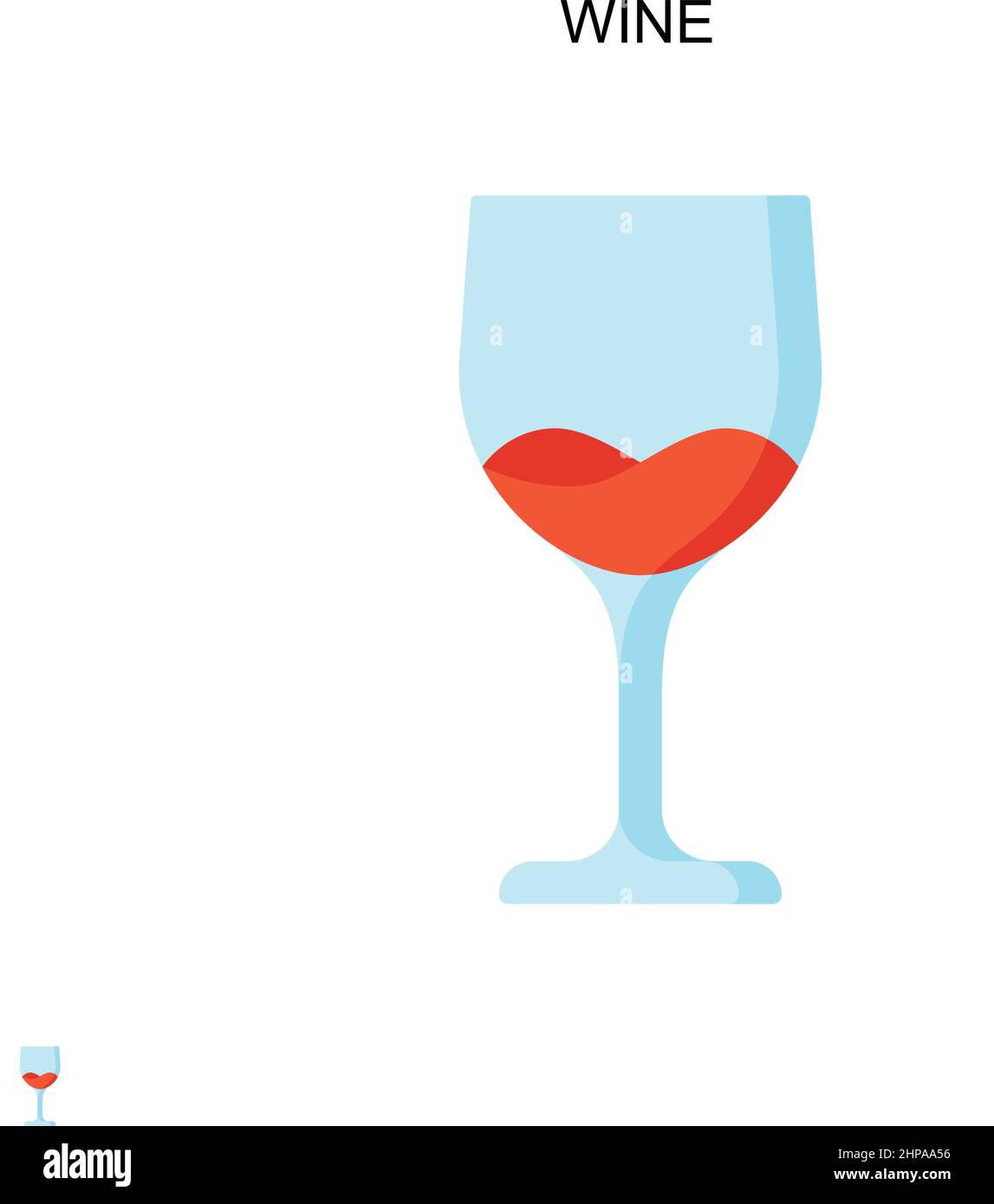 Wine Simple vector icon. Illustration symbol design template for web ...