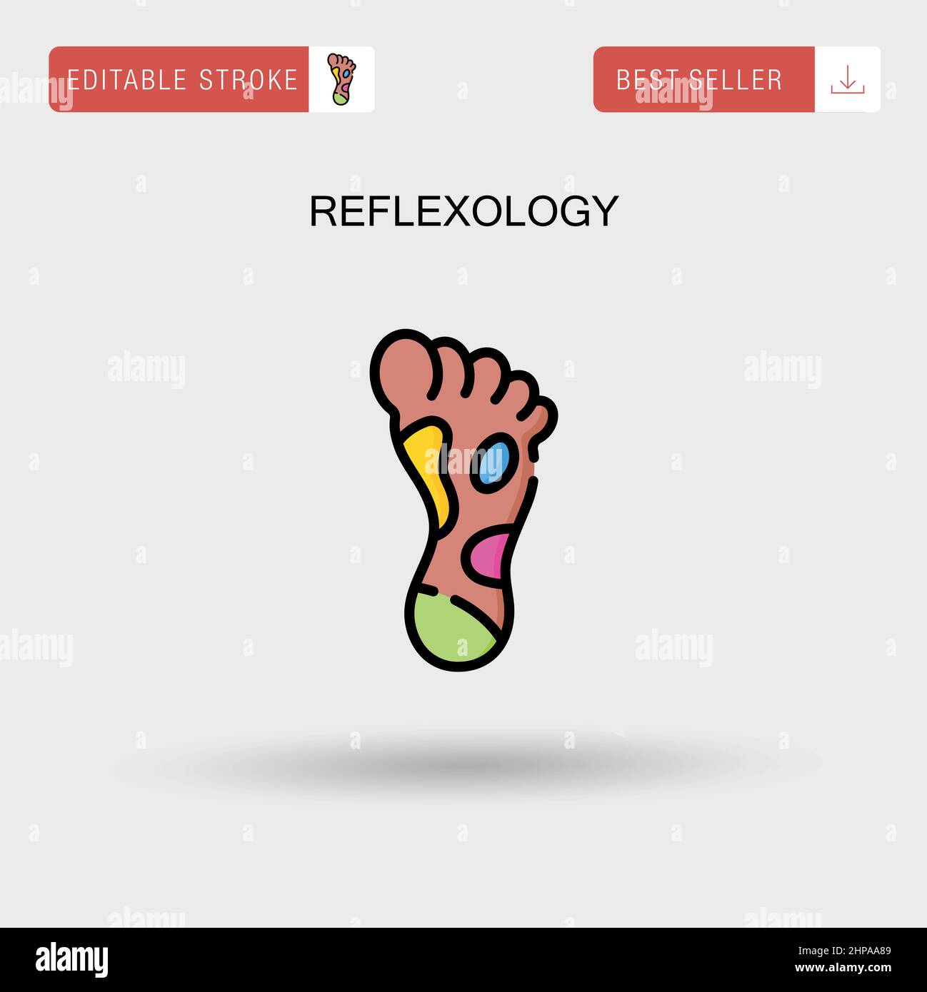 Reflexology Simple vector icon Stock Vector Image & Art - Alamy