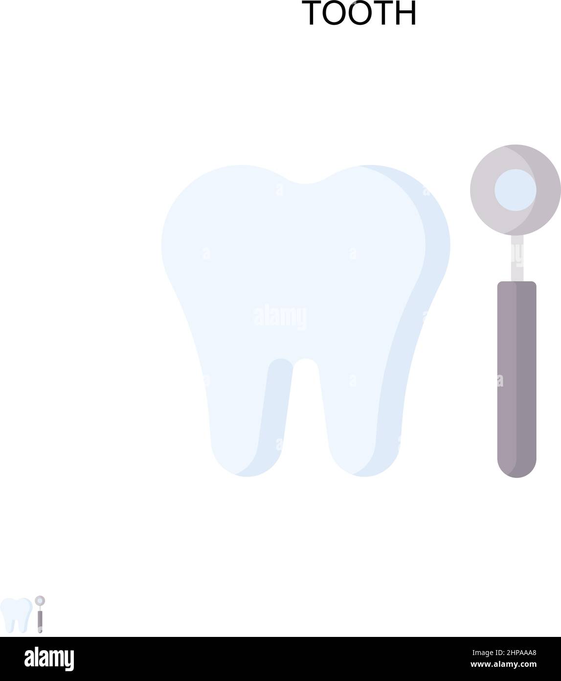 Tooth Simple vector icon. Illustration symbol design template for web ...