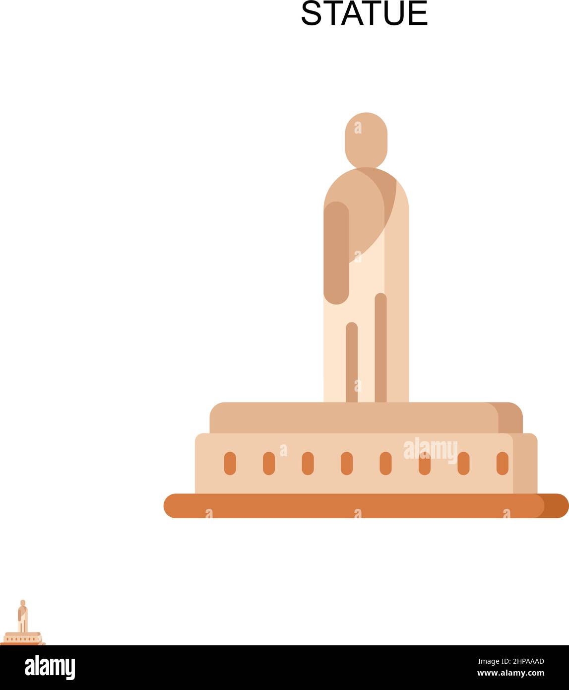 Statue Simple Vector Icon Illustration Symbol Design Template For Web Mobile Ui Element Stock