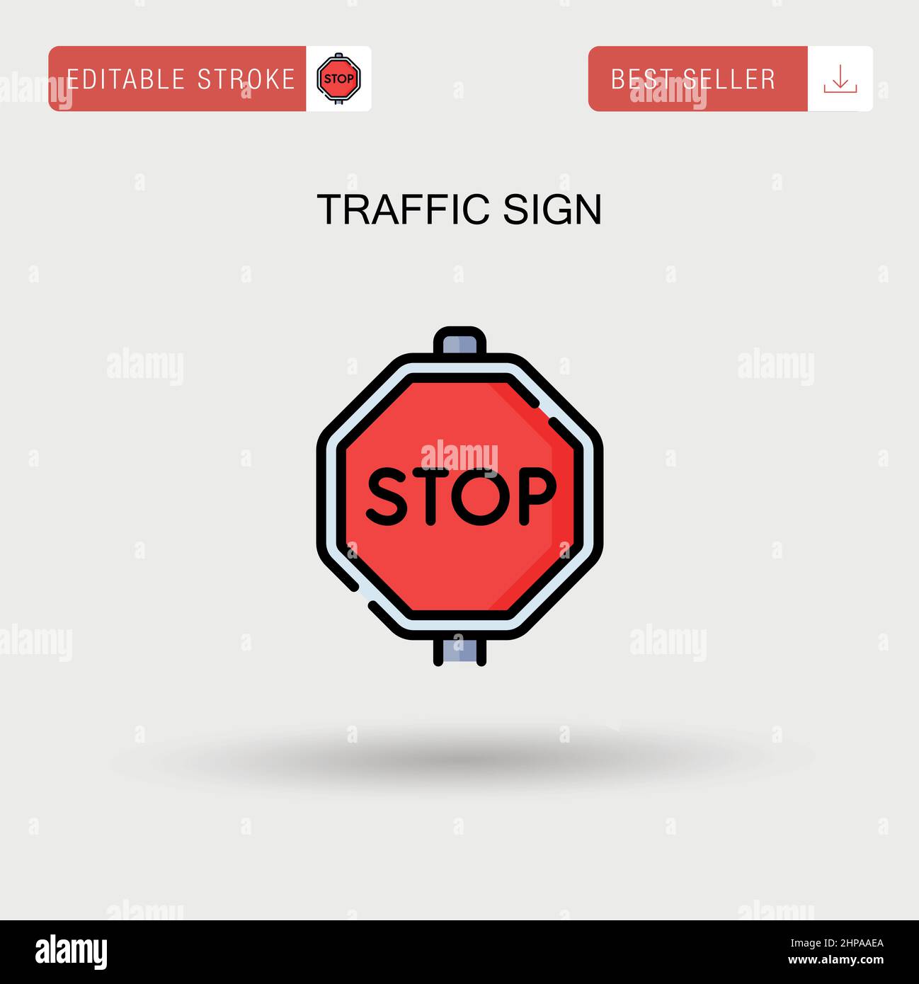 Traffic sign Simple vector icon Stock Vector Image & Art - Alamy