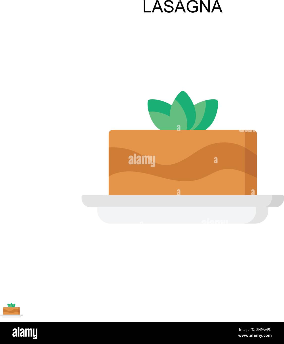 Lasagne layer Stock Vector Images - Alamy