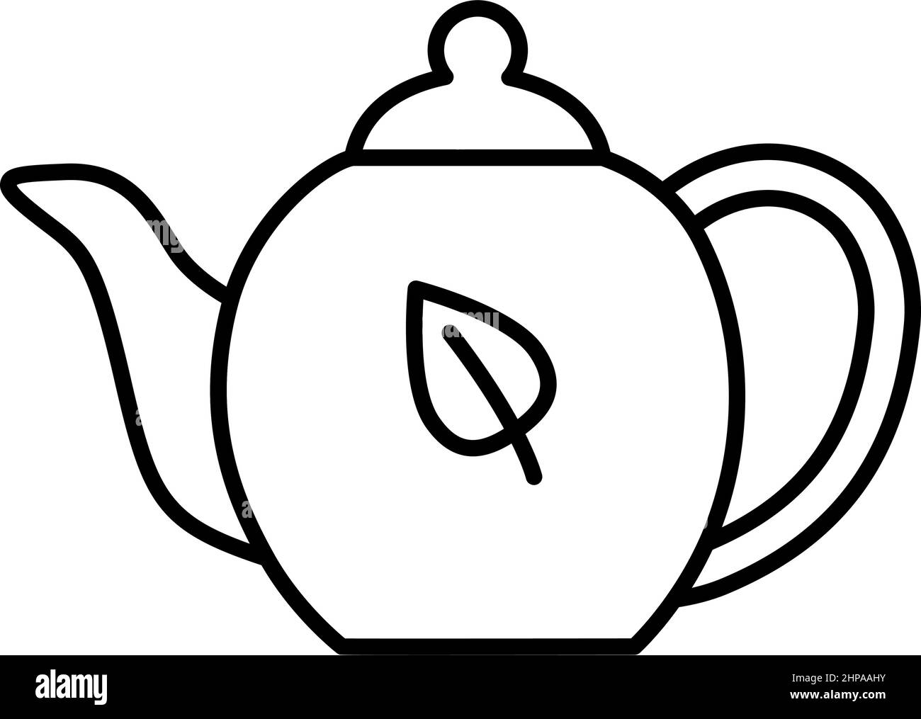 Teapot line icon, vector illustration Stock Vector Image & Art - Alamy