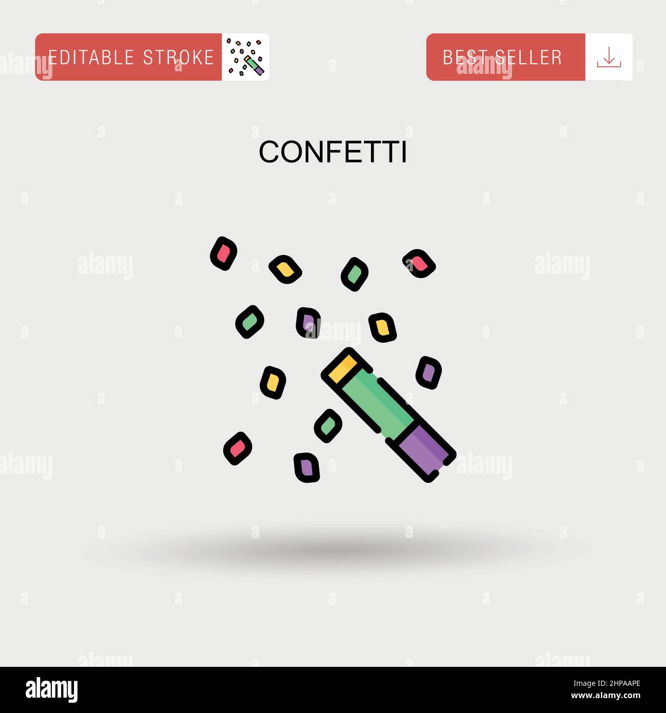 Confetti new background simple Stock Vector Images - Alamy