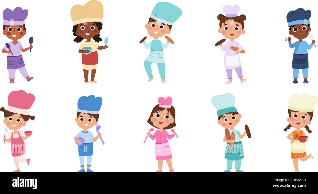 Cook uniforms for kids Stock Vector Images - Alamy