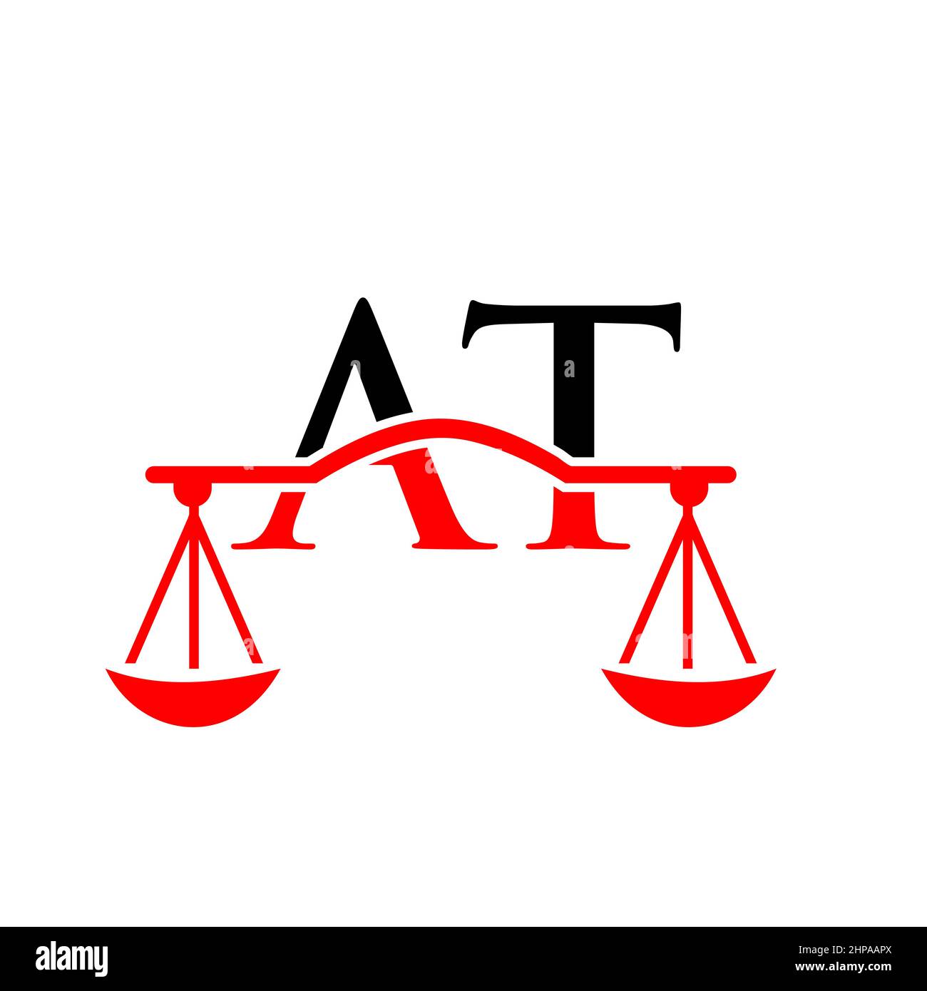 Law Firm Letter AT Logo Design. Lawyer, Justice, Law Attorney, Legal ...
