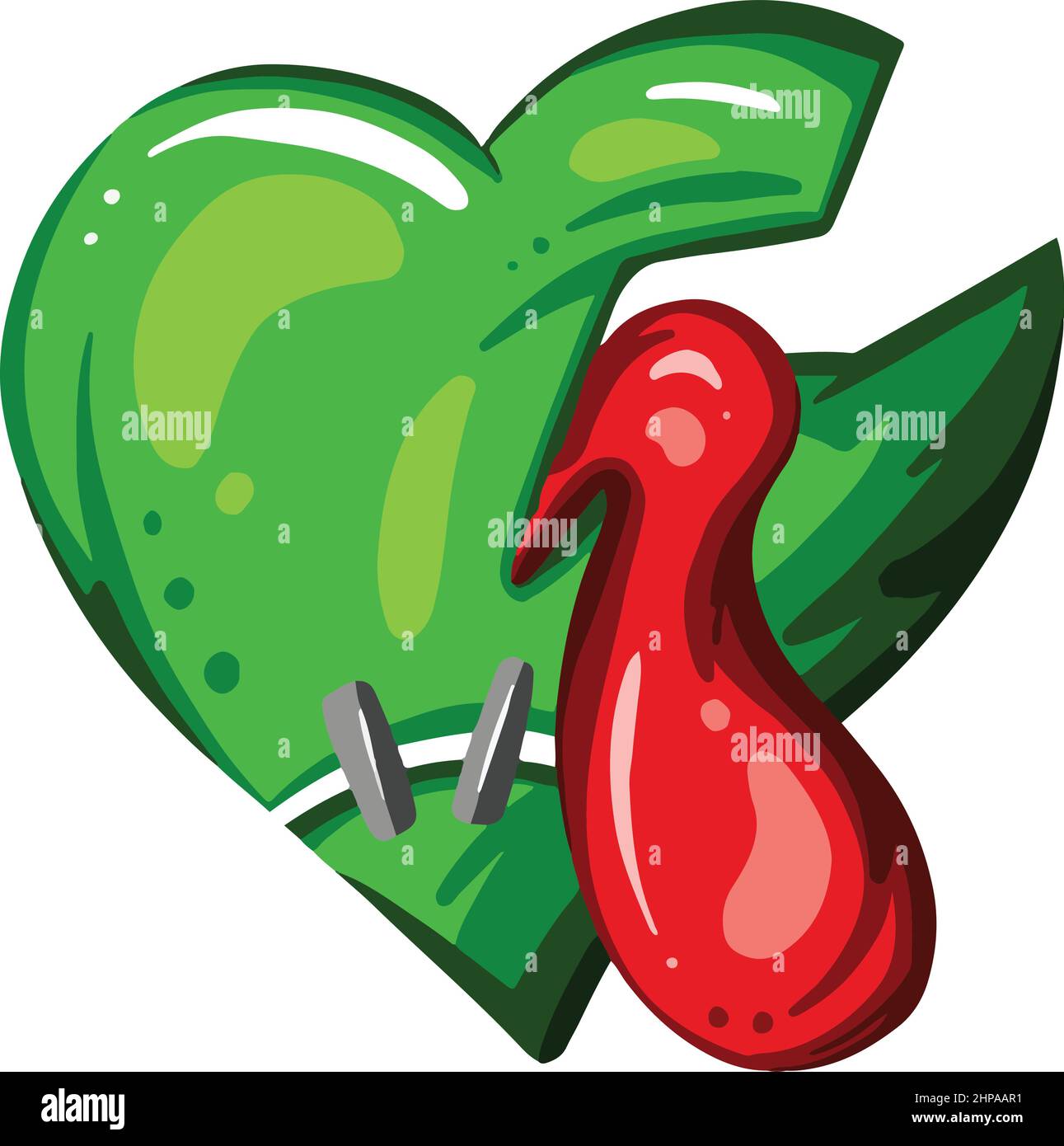 Zombie Heart Clip Art