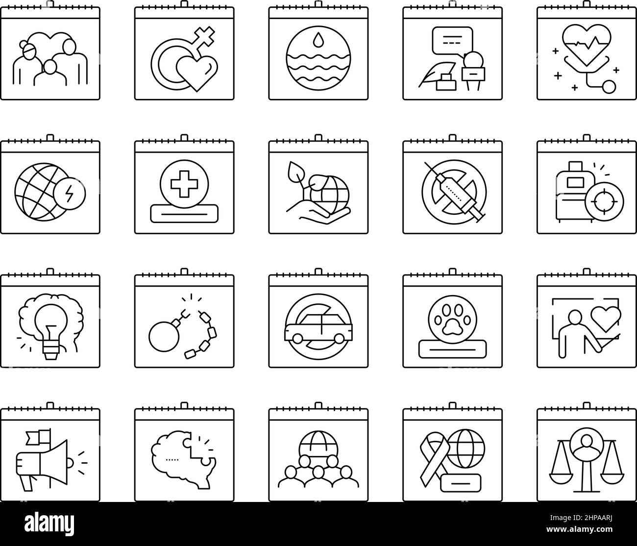 World Holidays Event Collection Icons Set Vector Stock Vector Image ...