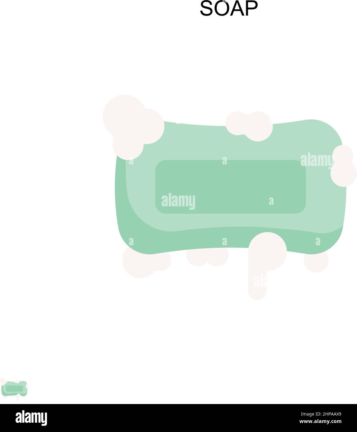 Soap Simple vector icon. Illustration symbol design template for web ...