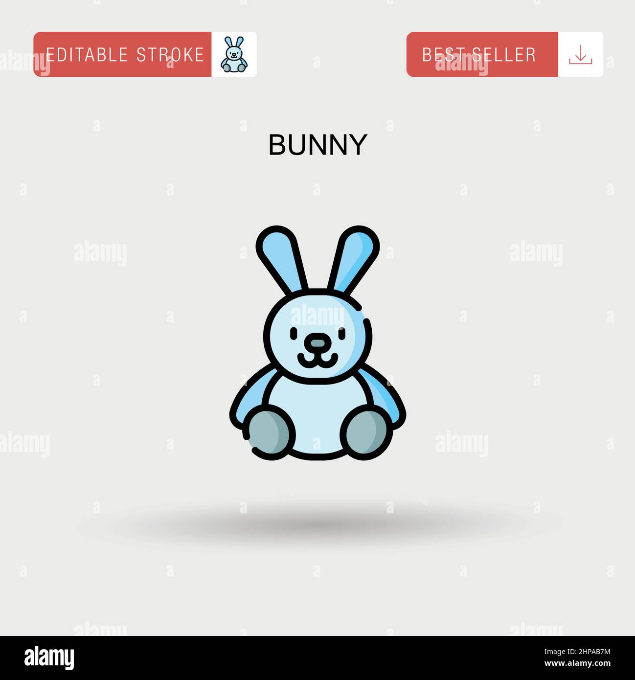 Bunny icon Stock Vector Images - Alamy