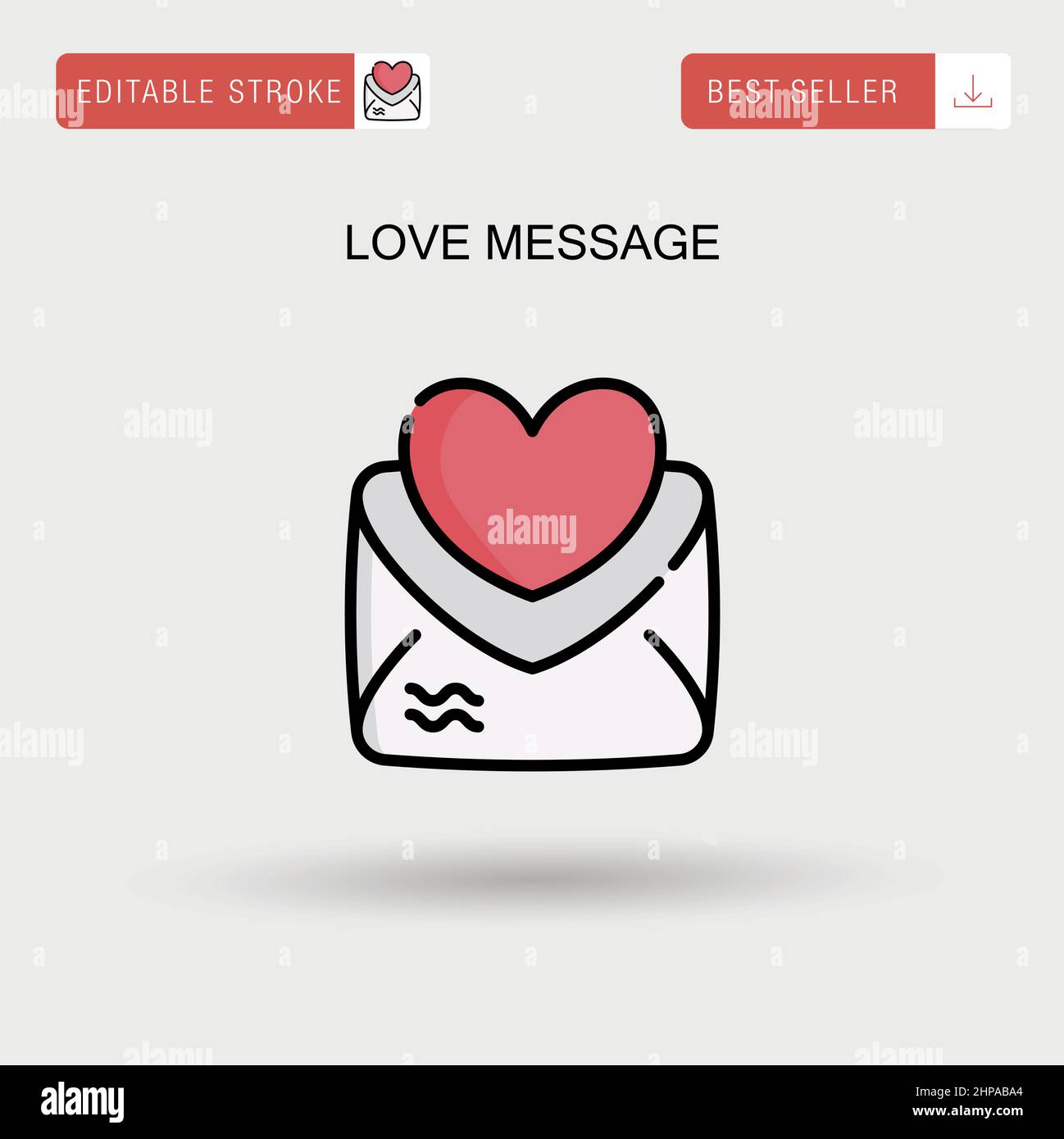 Romantic message Stock Vector Images - Alamy